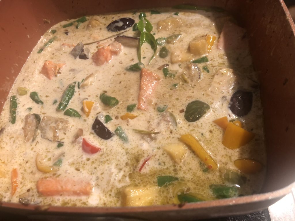 How to make a flavor bomb Green Curry with vegetables